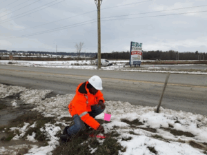 Utility Markings in Snow - Gopher State One Call